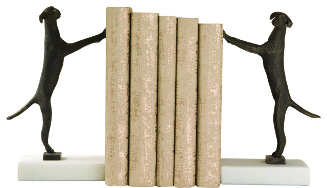 En Retriever Bookends - Contemporary - Bookends - by HedgeApple | Houzz