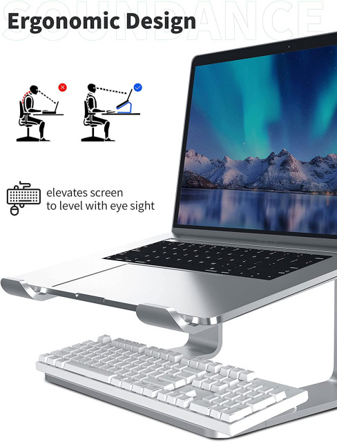 Laptop Stand, Laptops Elevator for Desk, for 10 to 15.6 Inches Notebook ...