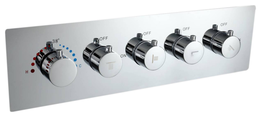 Fontana Shower Four Function Shower Mixer Thermostatic Valve ...