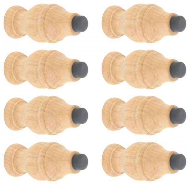 Wood Door Stop Victorian Stopper Bumper Pack of 8 | - Transitional ...