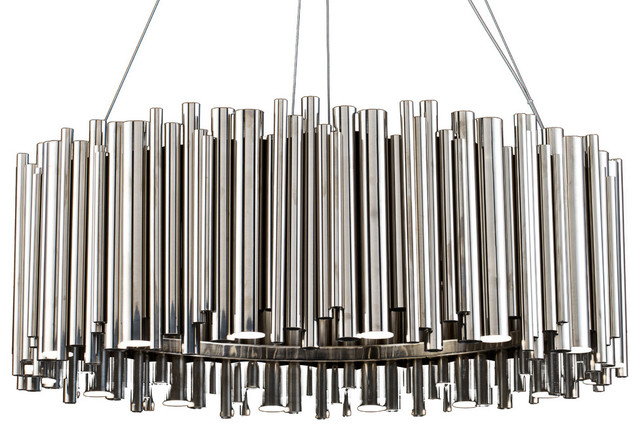 Chrome Stainless Steel Rod Light Fixture, LED Downlight, Adjustable ...