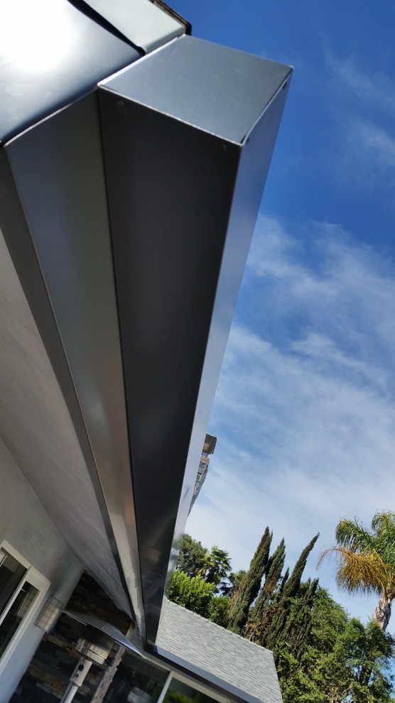 Fascia Wrap, Custom Sectional Slant Back Box Gutters in Studio City ...