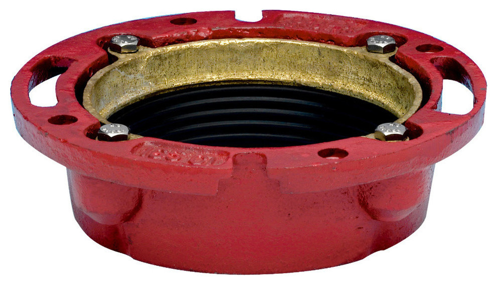 Oatey® 42255 Instant Set Closet Flange, Cast Iron, 4" x 2 ...