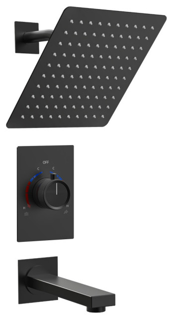 2 Function Shower System Tub & Shower Faucet - Contemporary - Tub And ...