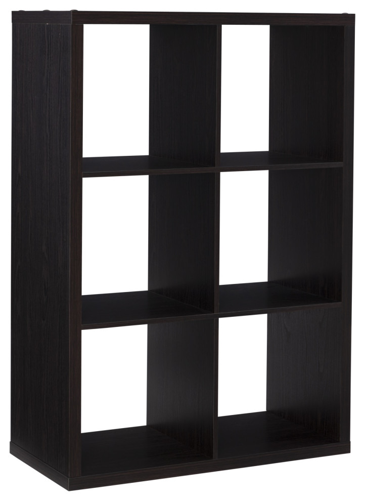 Galli 6 Cubby Storage Cabinet Espresso - Transitional - Display And ...