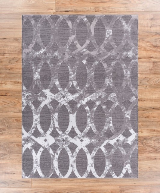 Well Woven Dulcet Exotic Modern Abstract Scrolls Gray Area Rug 1758, 2 ...