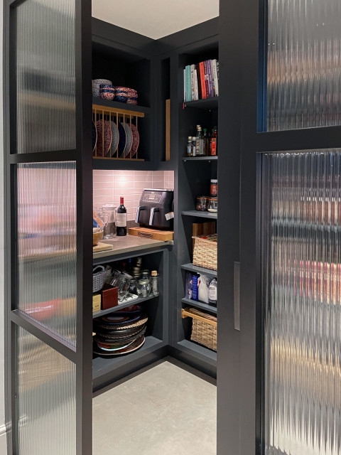 Fluted Glass lights up the kitchen by Mowlem & Co - Modern - Kitchen ...