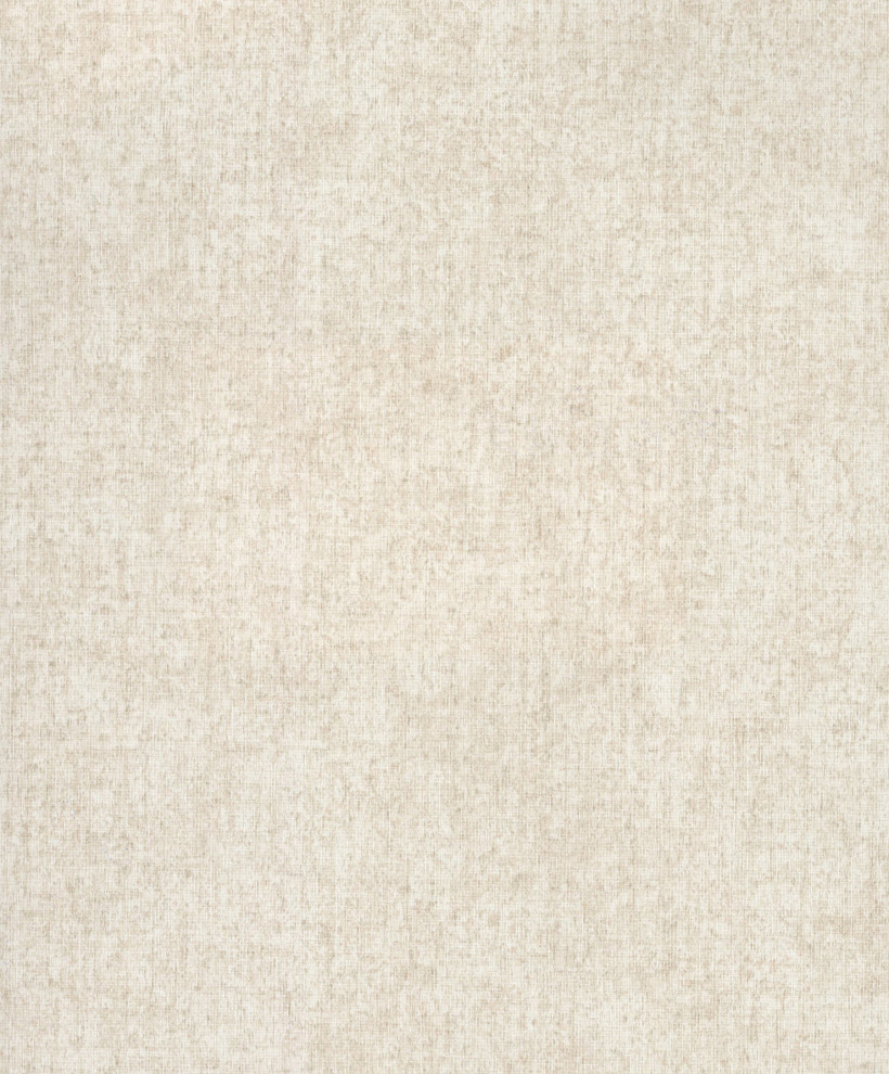 Brienne Neutral Linen Texture Wallpaper, Sample - Contemporary ...