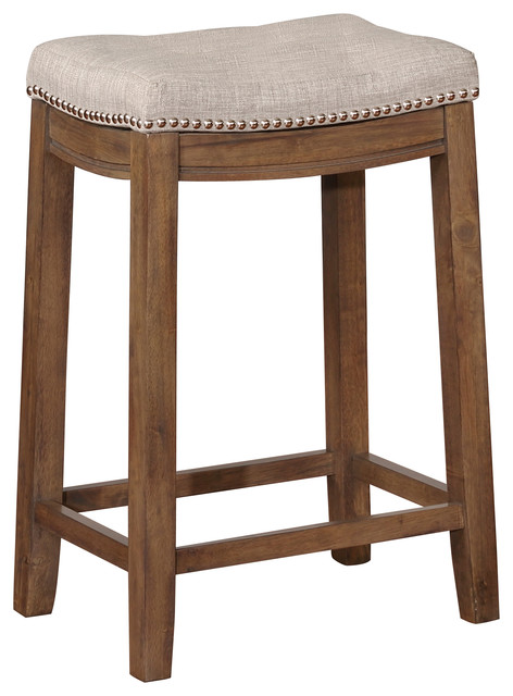 Claridge Rustic Backless Counter Stool - Transitional - Bar Stools And ...