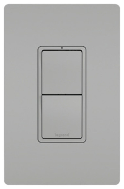 Legrand Radiant Two Single-Pole/3-Way Switches RCD33GRY, Gray ...
