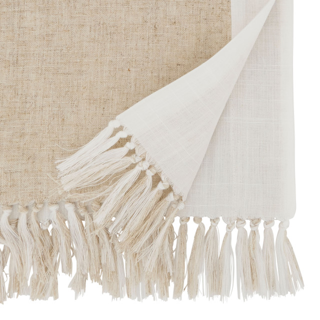 Two-Tone Design Long Table Runner, 16"x72" - Transitional - Table ...