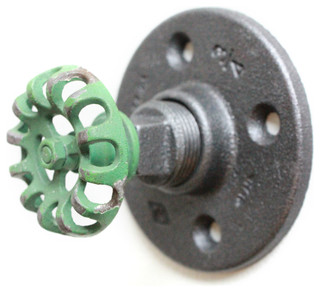 Industrial Pipe Hook bathroom towel hook - Industrial - Robe & Towel ...