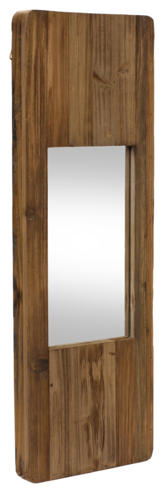 Wooden Wall Mirror - Rustic - Wall Mirrors - by Melrose International ...