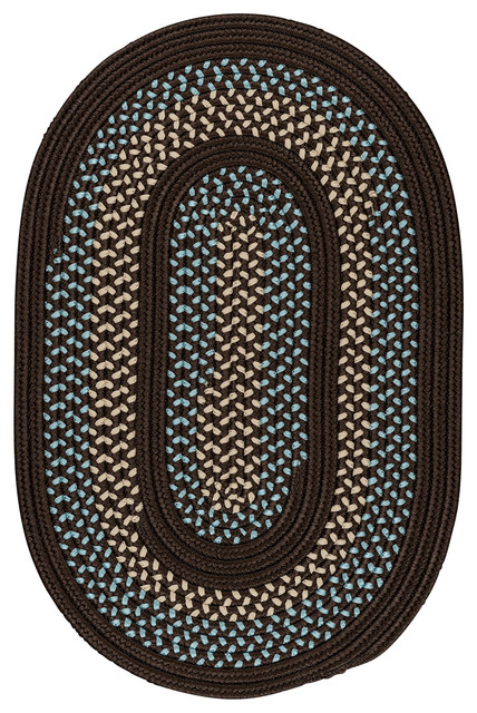 Colonial Mills Georgetown Gt40 Fudge Brown Area Rugs, 9x12 Oval ...