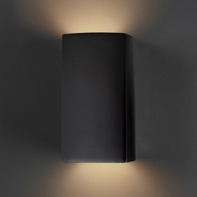 Ambiance Small Rectangle, Open Top/Bottom Sconce - Modern - Wall ...