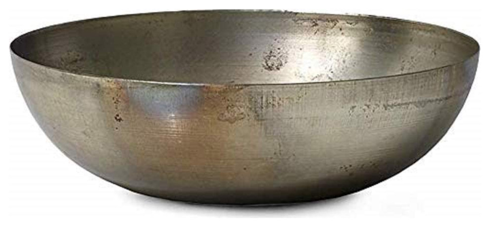 Rustic Iron Bowl, Sturdy Oil Slick Iron Bowl, 8.25" Oil Slick Iron Bowl ...