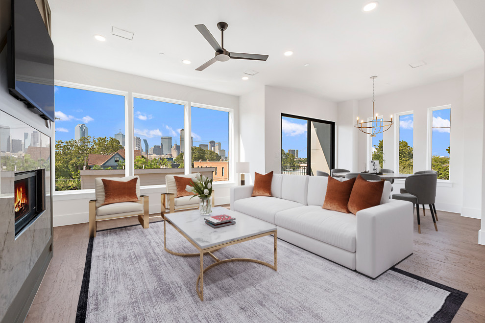 Home of the Week: EMRO Homes Construction - Living Room - Dallas - by ...