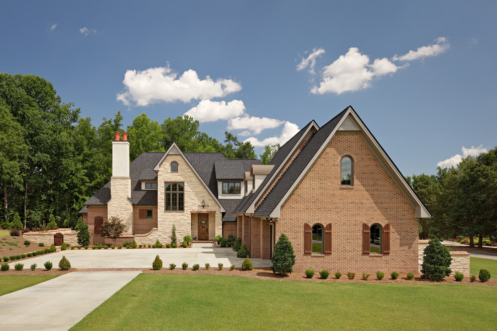 Briarwood Brick & ARRIS-stack Thin Stone Home - South Carolina ...