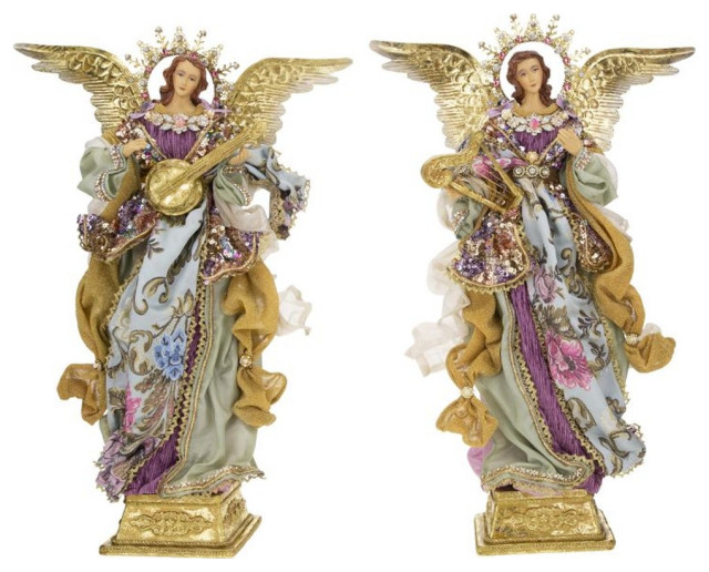 Mark Roberts 2020 Collection Standing Angel with Base, Assortment of 2 ...