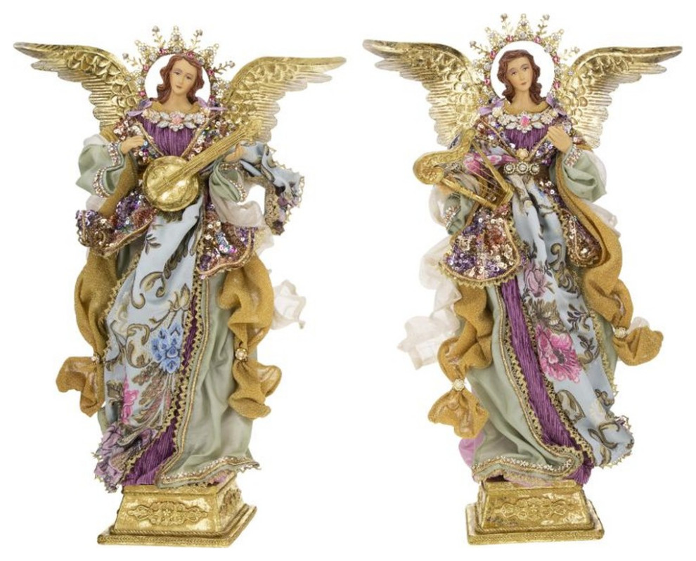 Mark Roberts 2020 Collection Standing Angel with Base, Assortment of 2 ...