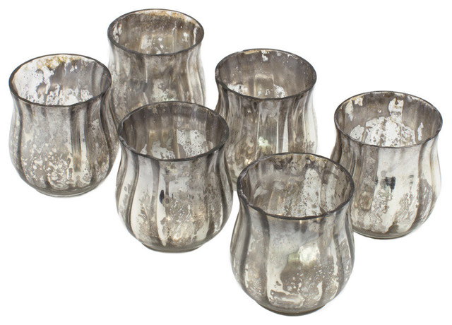 Silver Bell Votive Holder, Set of 6 - Transitional - Candleholders - by ...