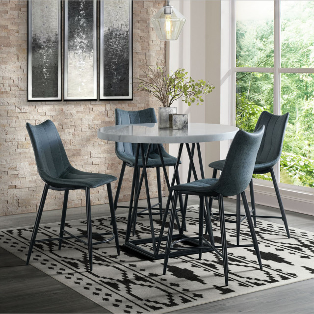 Conner 5-Piece Counter Height Dining Set-Table and 4 Chairs ...