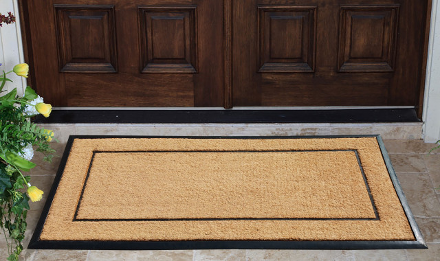 Natural Coir & Rubber Extra Large Doormat 30x60 - Contemporary ...
