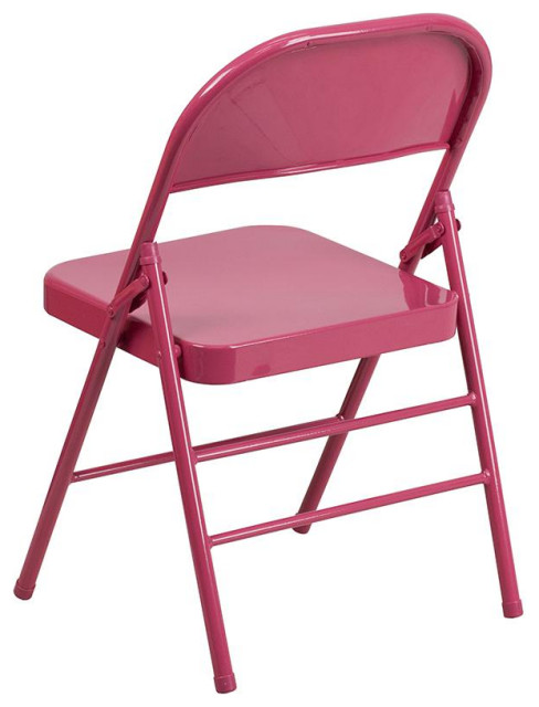 HERCULES COLORBURST Series Metal Folding Chair - Contemporary - Outdoor ...