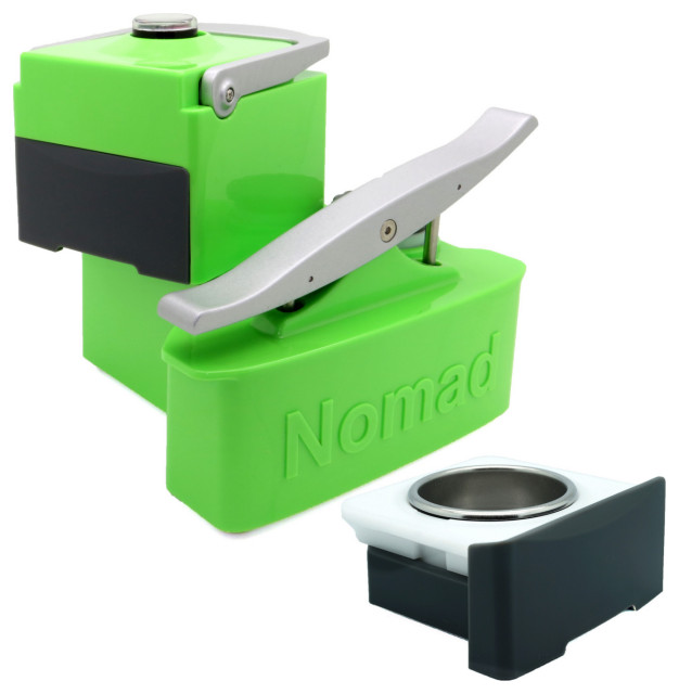 Nomad Luminescent Green Portable Espresso Machine with Extra Coffee ...