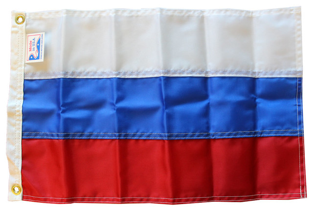 Russia, 12"x18" Nylon Flag - Traditional - Flags And Flagpoles - by ...