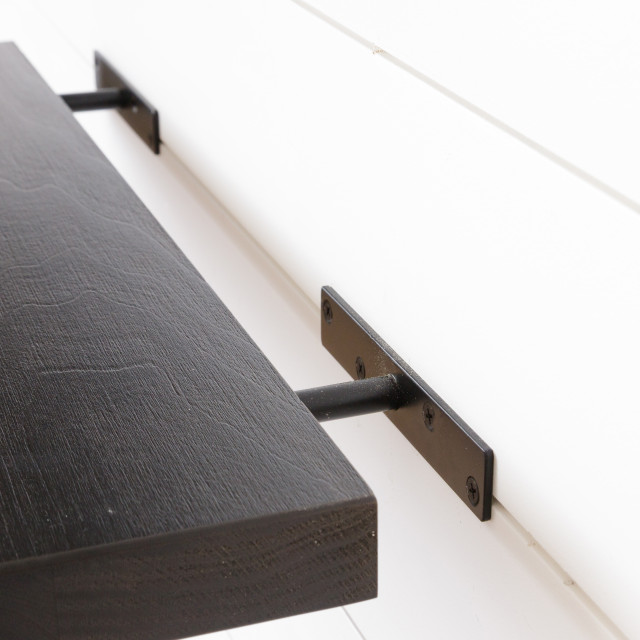 Chester 24" and 30-inch Wide Rustic Floating Wall Shelf, Set of 2 ...