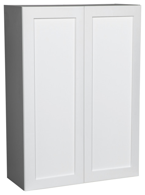 27 x 42 Wall Cabinet-Double Door-Grey - Transitional - Kitchen ...