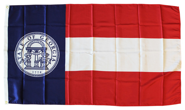 Georgia, 3'x5' Polyester Flag, 1920-1956 - Traditional - Flags And ...