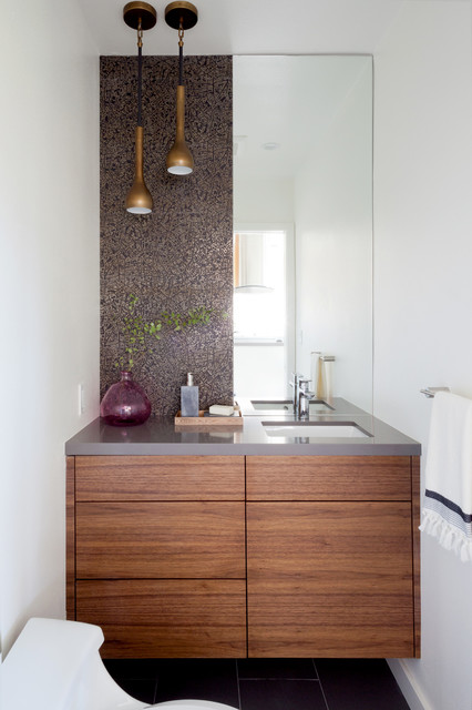Mid-Century Redesign - Contemporary - Powder Room - Los Angeles - by ...
