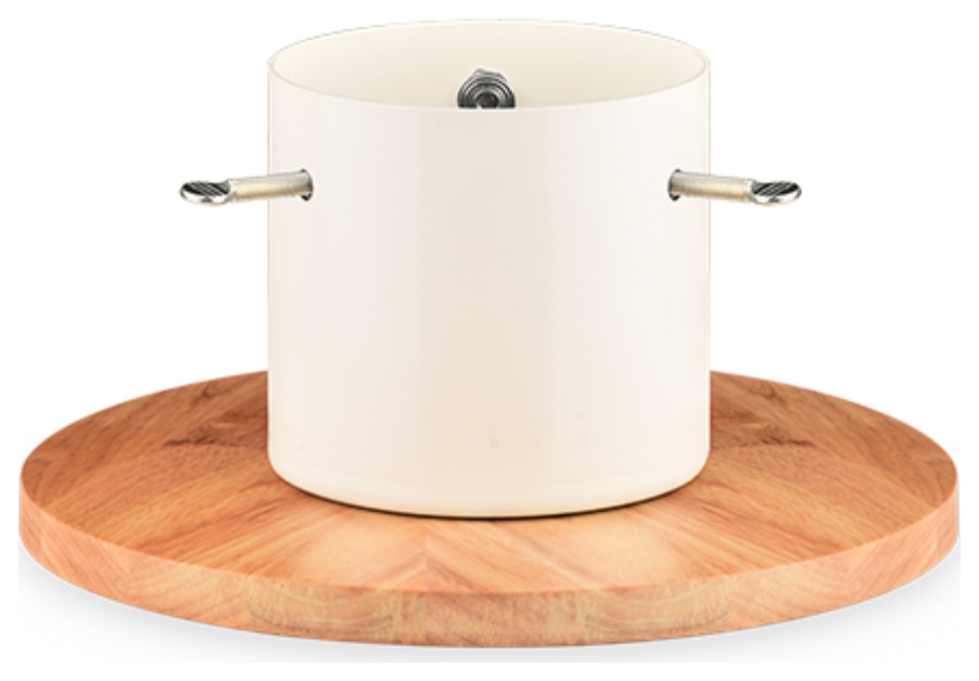 Tree Nest Moonlight Tabletop Christmas Tree Stand for Real Trees, White ...