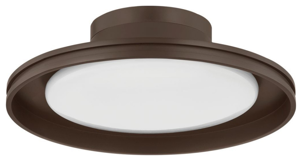 Cannes Exterior Flush Mount, Bronze - Transitional - Outdoor Flush ...