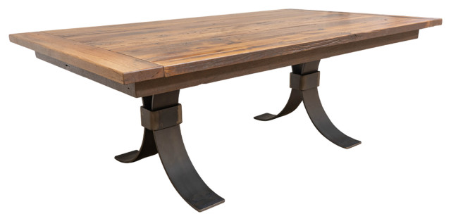 Tabernash Rectangular Barnwood Dining Table, 48x72 - Industrial ...
