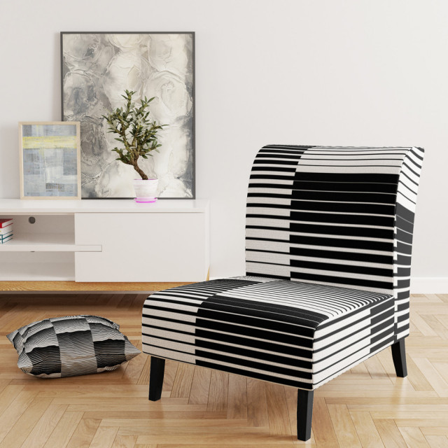 Black and White Abstract Chair - Contemporary - Armchairs And Accent ...