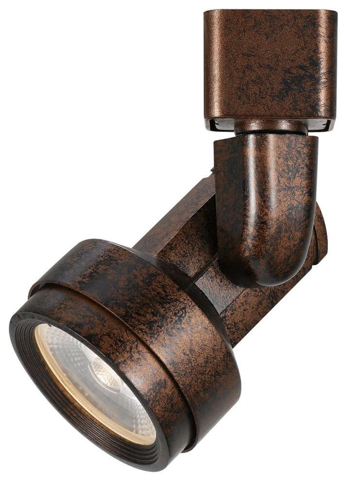 4 5" Height Metal Track Head In Rust - Transitional - Track Heads And ...