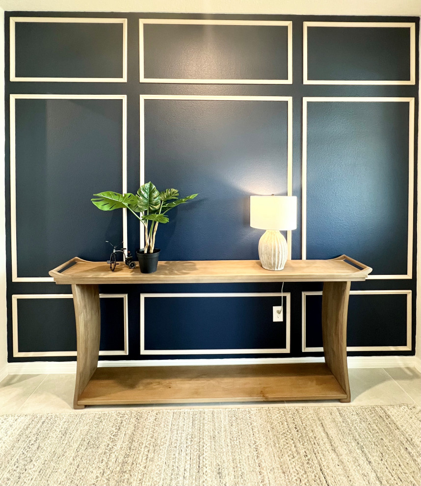 Entry Wall Design - Transitional - Entry - Orlando - by Belle Decor ...