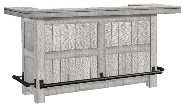 Sunny Designs Alpine 42" Traditional Mahogany Wood Home Bar in Alpine ...