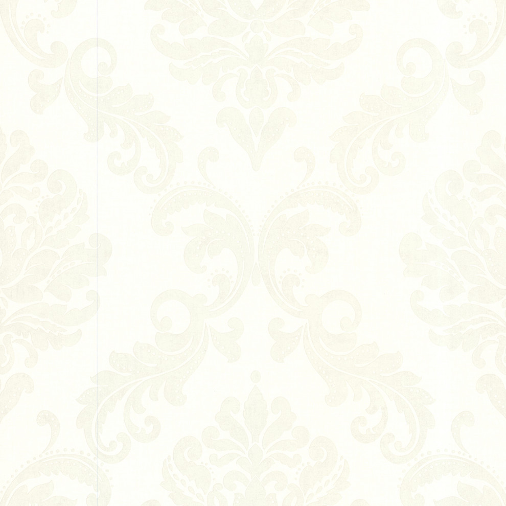 Sebastion Cream Damask Wallpaper - Traditional - Wallpaper - by ...