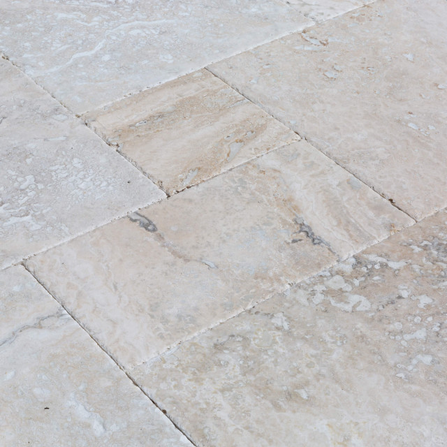 Philadelphia Antique Pattern Travertine Tile Brushed, Chiseled -Samples ...