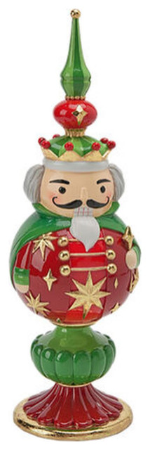 December Diamonds Christmas Carousel 13" Nutcracker Finial ...