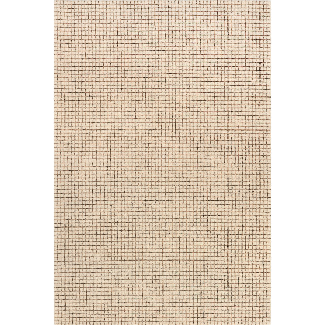 Arvin Olano x RugsUSA Melrose Checked Wool Rug, 8'x10' - Contemporary ...