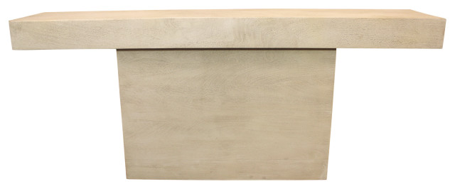 Flagstaff 72" Solid Wood Console Table, Stone Natural Finish ...