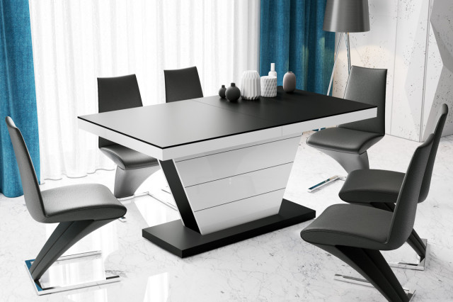 MEGA Matt Dining Table with Extension - Contemporary - Dining Tables ...