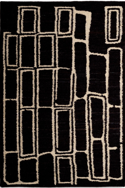 Geometric Patterned Wool Carpet, Eichholtz Vava, 10' X 13 ...