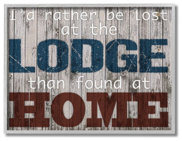 Lost At The Lodge Funny Word Country Wood Design, 16"x20", 16x20 ...