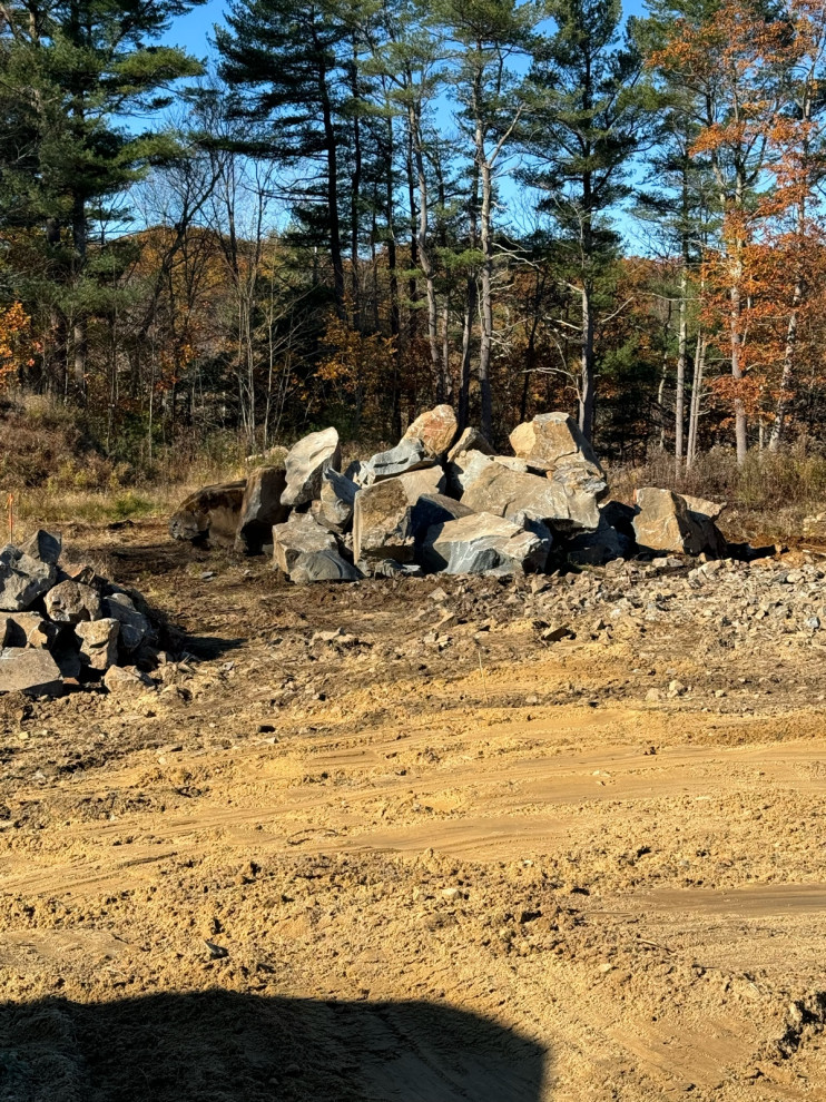 Blasting ledge on lot